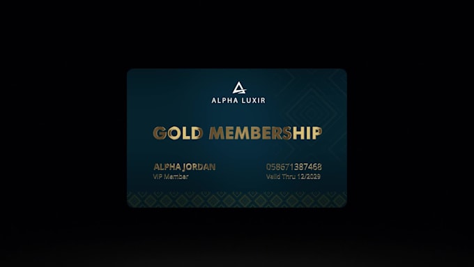 Create business membership card promo video by Alphaastudio | Fiverr
