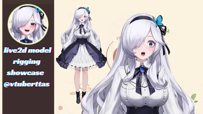 Draw and rig 2dvtuber, vtuber model, anime vtuber ,using live2d for ...