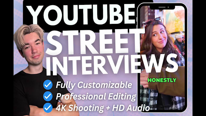 Shoot a youtube street interview video in new york city nyc by ...