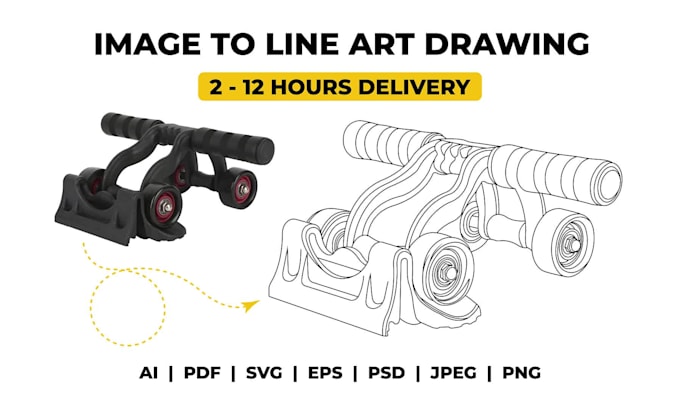 Draw your products vector line art and instruction manual step by step ...