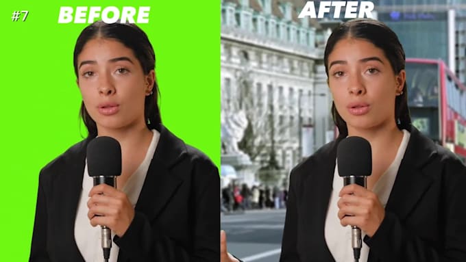 Replace or remove green screen from any video within 24 hours