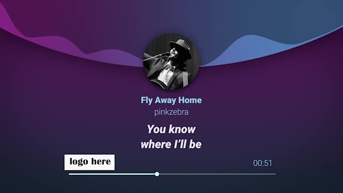 Create a music visualizer with lyrics by Kiki29517 | Fiverr