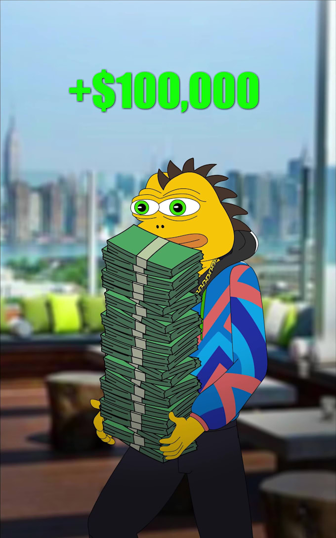 Do 2d memecoin animation 2d crypto animation solana memecoin video 2d ...