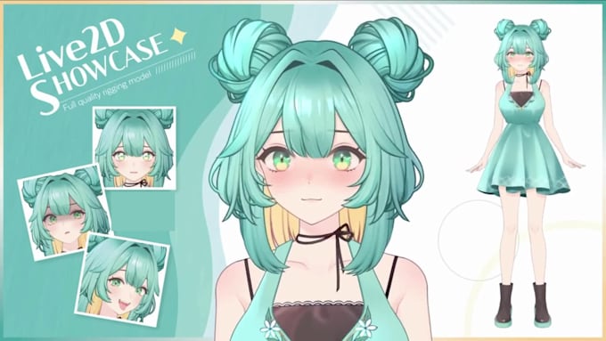 Design and rig 2d vtuber model, live2d rigging, vtuber character in ...