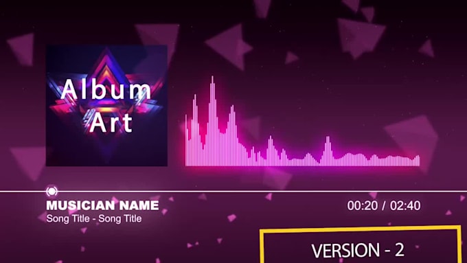 Make music spectrum visualization video by Malindajayamal | Fiverr