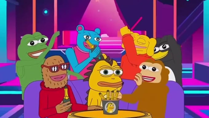 2d memecoin animation video 2d solana meme 2d crypto meme 2d meme art ...