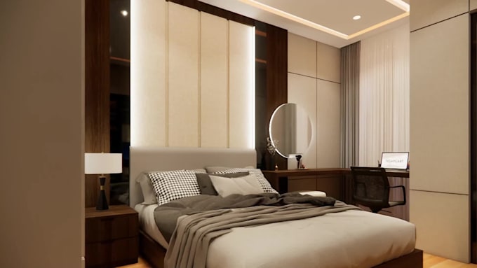 Do realistic 3d interior rendering by Tigapilart | Fiverr