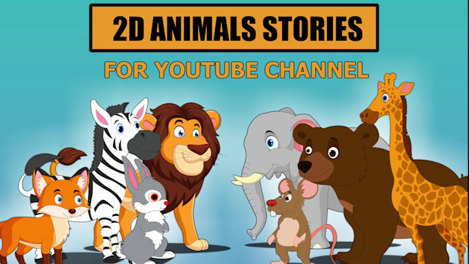 2d animation animals cartoon stories for youtube channel by Nigarpro ...