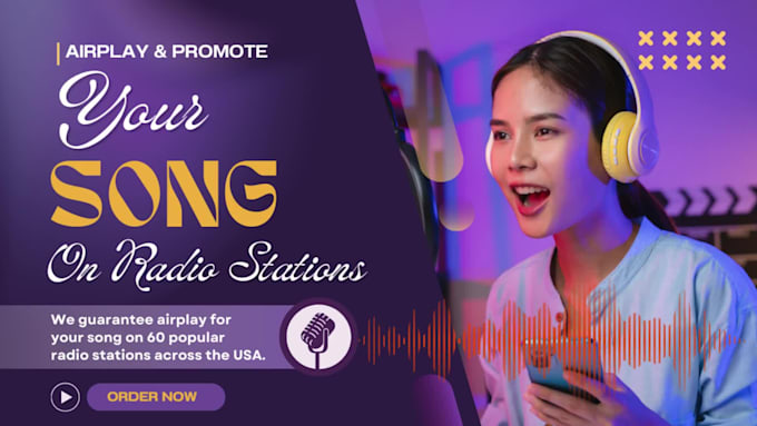 Promote and airplay your song on 60 radio stations in the usa by Goyal ...