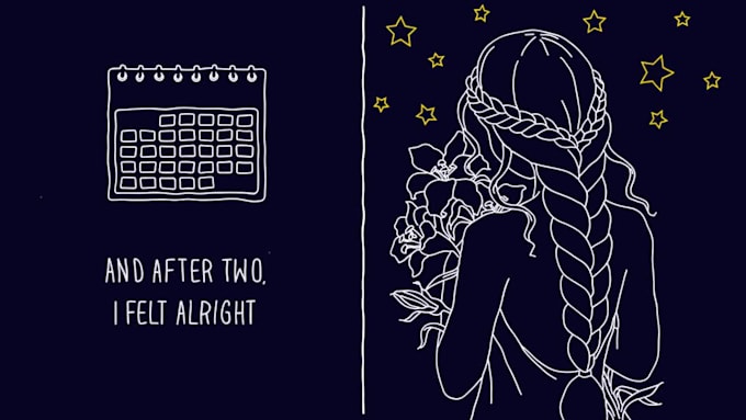 Create modern hand drawn animated lyric video by Kasuntha_biz | Fiverr