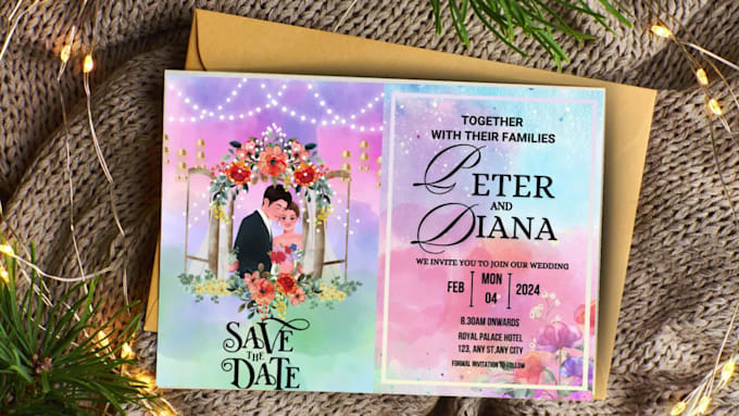 Design professional, high quality, customized event invitation cards by ...