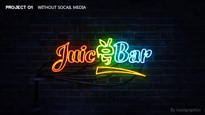 Create neon intro for youtube by Tussigraphics | Fiverr