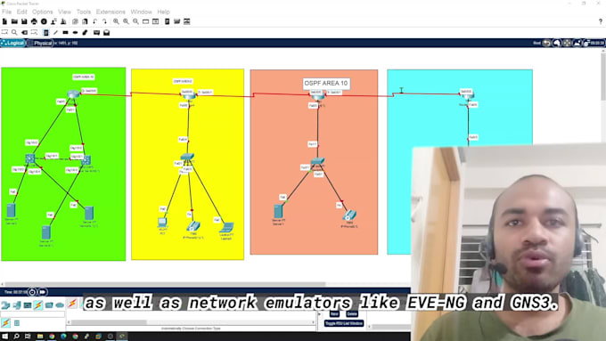 Cisco packet tracer, eve ng lab, gns3 computer networks lab by Developer2_emon | Fiverr