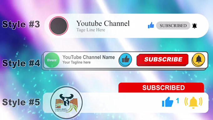 Create awesome youtube subscribe animation by Northking | Fiverr