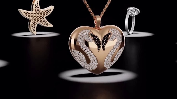 Do cgi jewelry animation 3d cad 3d product design 3d anamorphic video ...