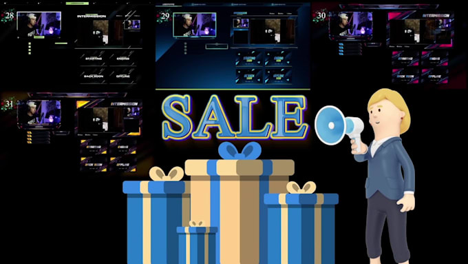 Design full animated stream package, panels, alerts, banners by ...