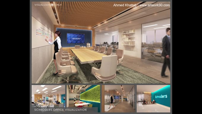 Design and visualize office and work spaces creatively by Akhattab90 ...