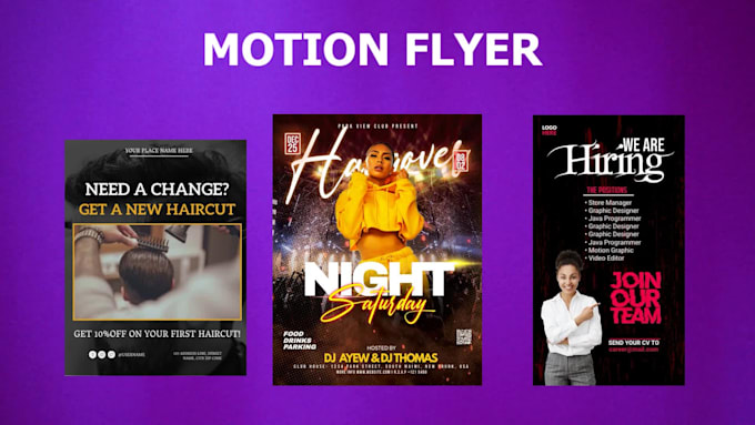 Design motion flyers for facebook,instagram, and others platform by ...