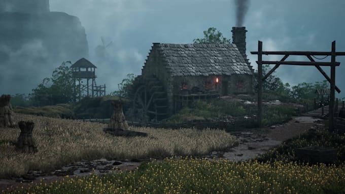 3d game environment 3d game background level design high poly in blender, unity by Yusirf_latee ...