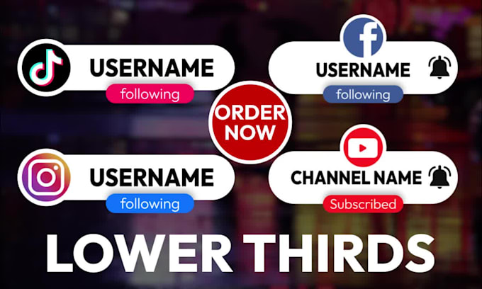 Create lower thirds subscribe animation and title animation by Zeeshanmod | Fiverr