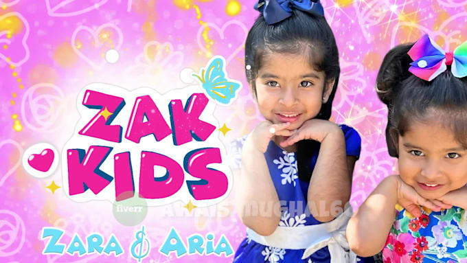 Do joyful kids intro and outro video and kids video editing by Awais ...