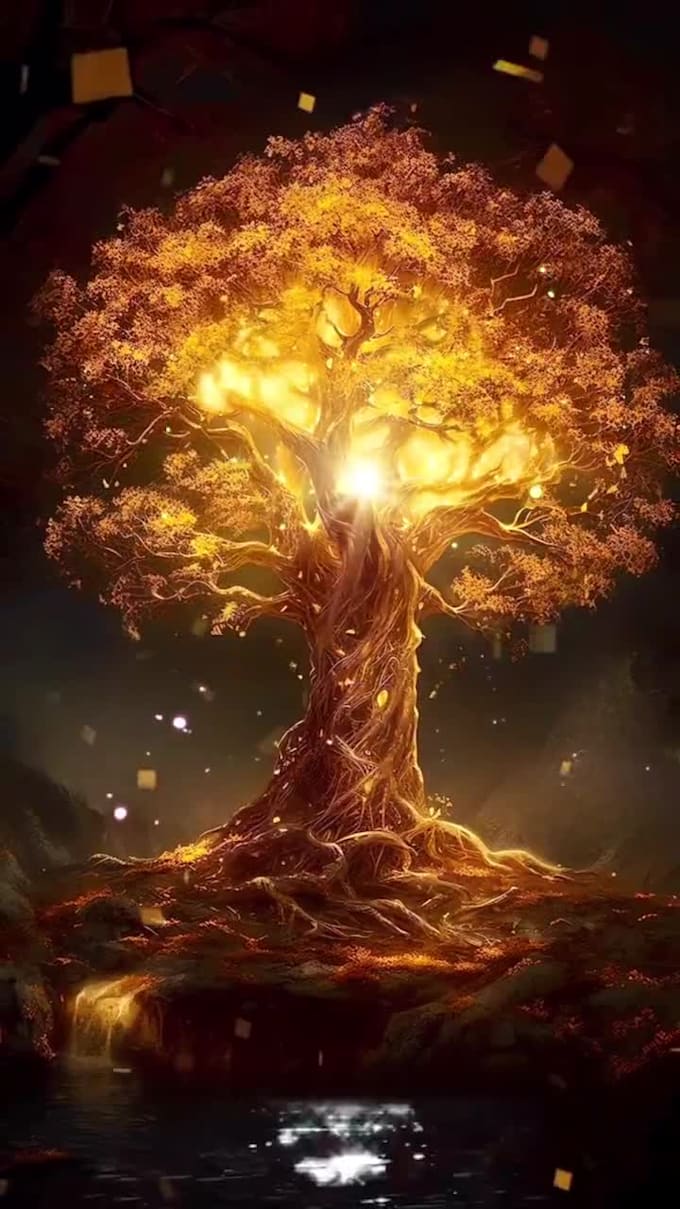 Render realistic 3d plant animation, 3d plant model, flower, golden ...