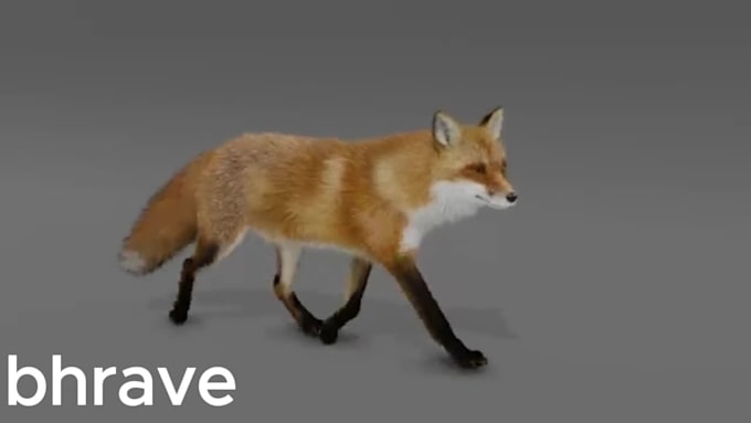 Do realistic 3d animal model, 3d character model with animal fur hair ...