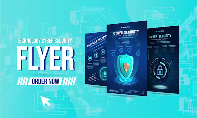 Design professional technology,cyber security flyer,brochure by Trdtitu ...