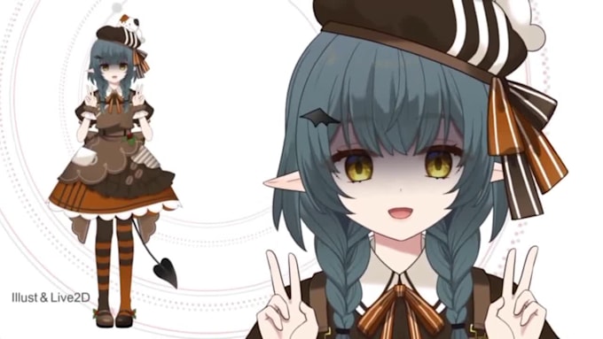 Draw and design 2d vtuber model, live2d rigging, live2d, vtuber design ...