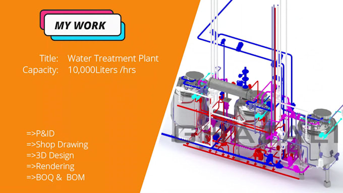 Provide professional 3d cad modeling and rendering for process piping ...