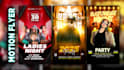 Create an motion animated flyer poster for event, party or any social ...