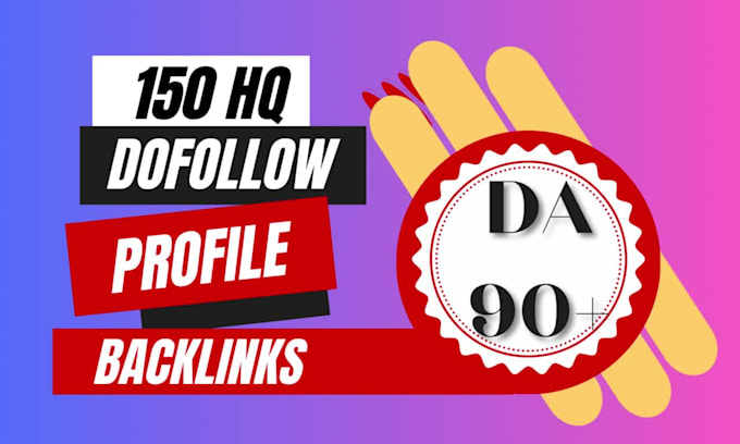 Do 150 seo profile backlinks with high da white hat manual link ...