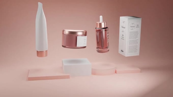 Create custom cosmetic beauty product 3d animation video a to z by ...