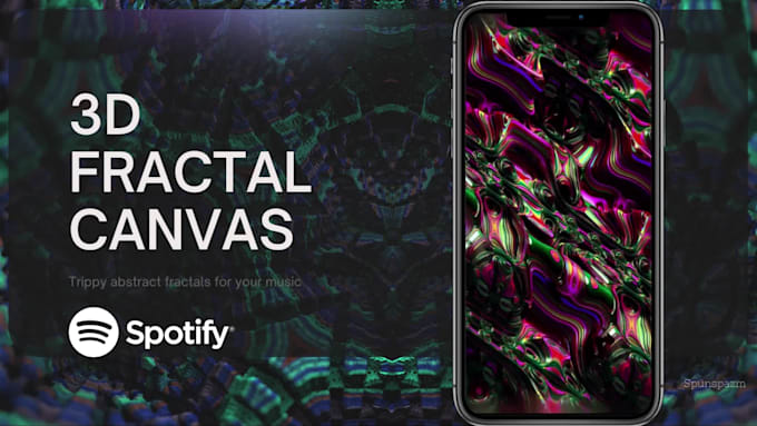 Create mesmerizing trippy 3d fractals spotify canvases by Lyzerjik | Fiverr