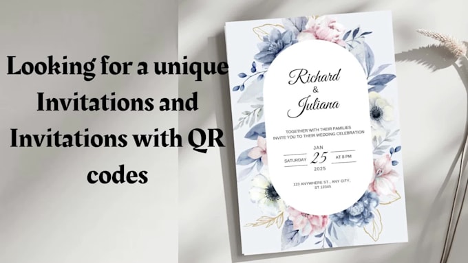 Design invitations and invitations with qr codes by Virtual4talent | Fiverr