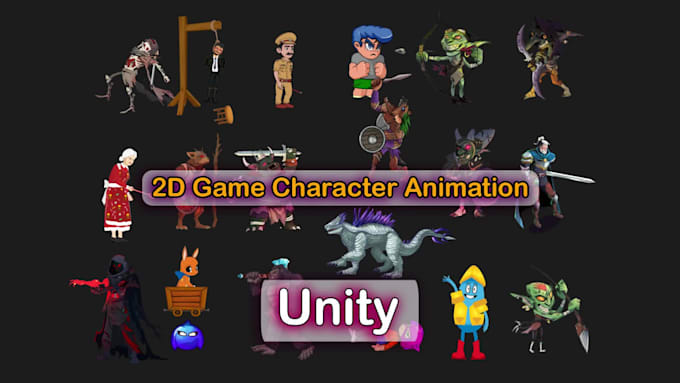 Do 2d game character rig and animation in unity by Hossenshovon1 | Fiverr