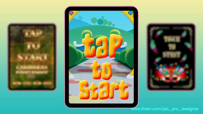 Create custom touch to start screen or tap to start screen for your ...