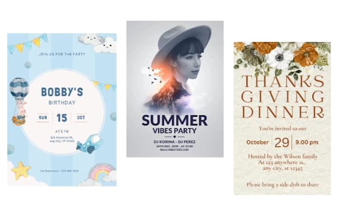 Design catchy event invitations, flyers and brochure for you by ...