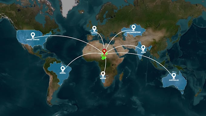 Create map animation traveling, history, geography by Manelli_g | Fiverr