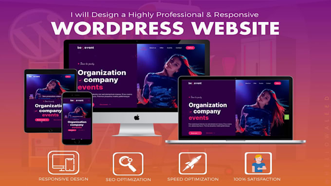 Build professional wordpress website design and development by ...