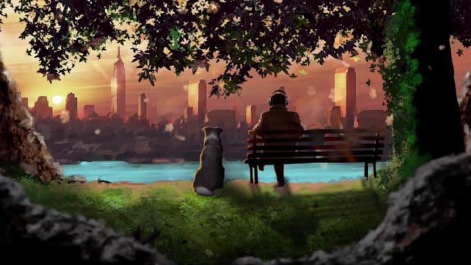 Create best hip hop lofi loop illustration and animations by Lofigirl07 ...