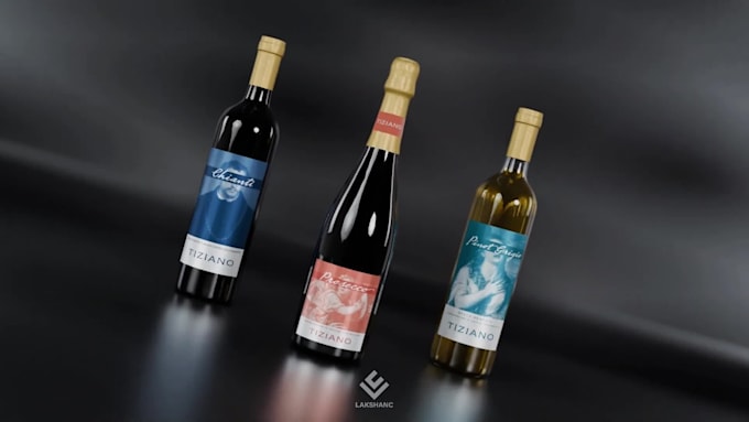 4k 3d wine animation 3d soda animation energy drink video 3d product ...