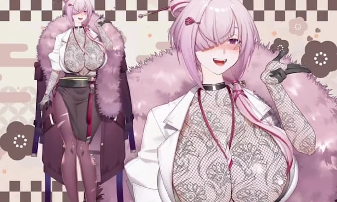 Draw and rig live 2d vtuber model 3d vtuber live2d vtube studio commission by Ralphpatel | Fiverr