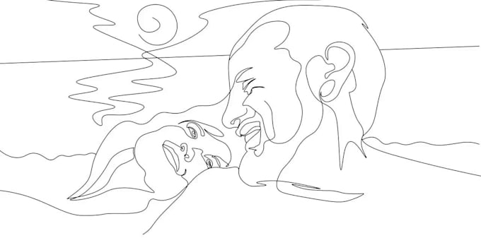 Draw line art, 2d line art animation, hand drawn lyrics music video ...