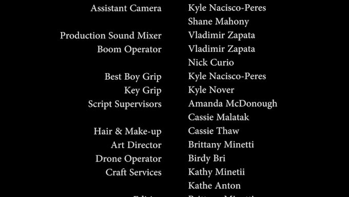 Make professional rolling credits for your film in 24 hours by ...