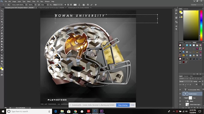Create a professional helmet for your fantasy football team by Venataur ...