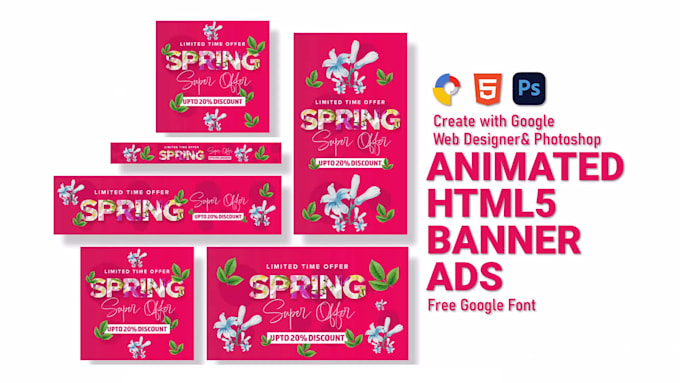 Design animated html5 banner or google display ads by Archaichabiba ...