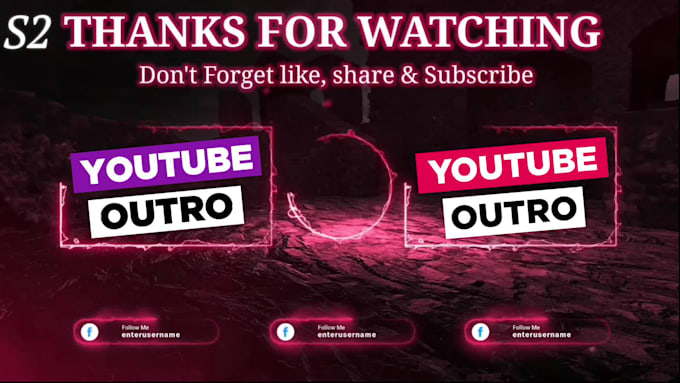 Make custom 4k youtube outro, end screen animation, end card by Deep ...