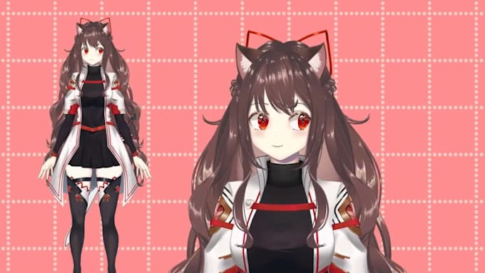 Draw and rig vtuber model, live2d design, 2d vtuber design, vtuber ...