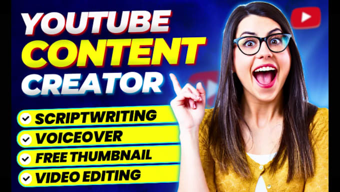 Be your youtube video maker or yt content creator by Jhonz_studio | Fiverr